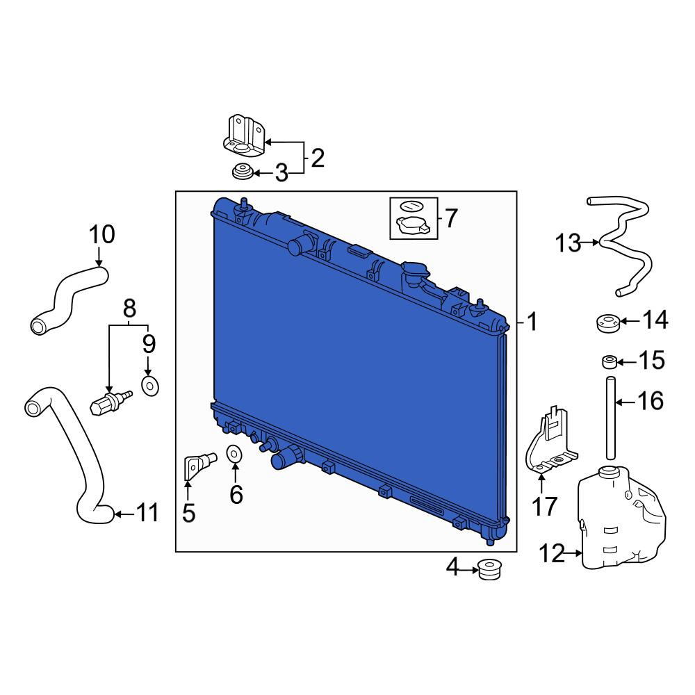 Honda OE 1901064AA01 - Radiator