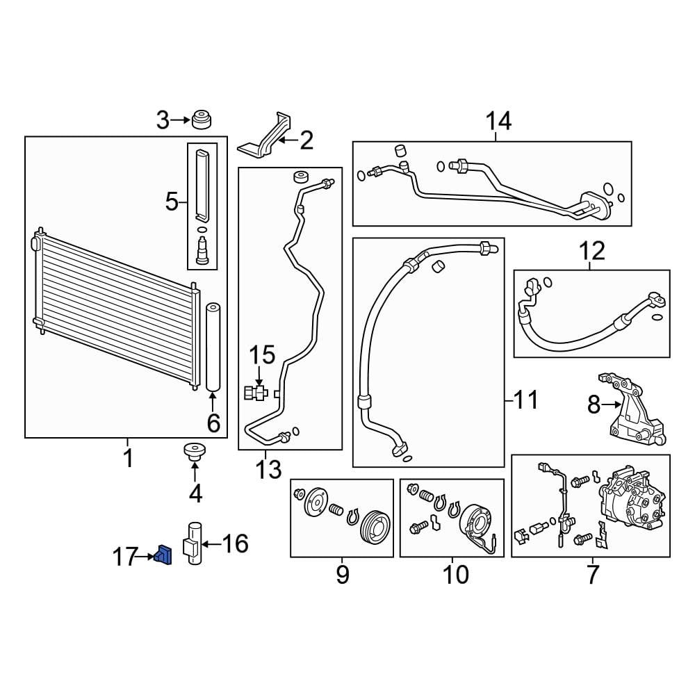 Honda OE 91555TR0A01 - Ambient Air Temperature Sensor Clip