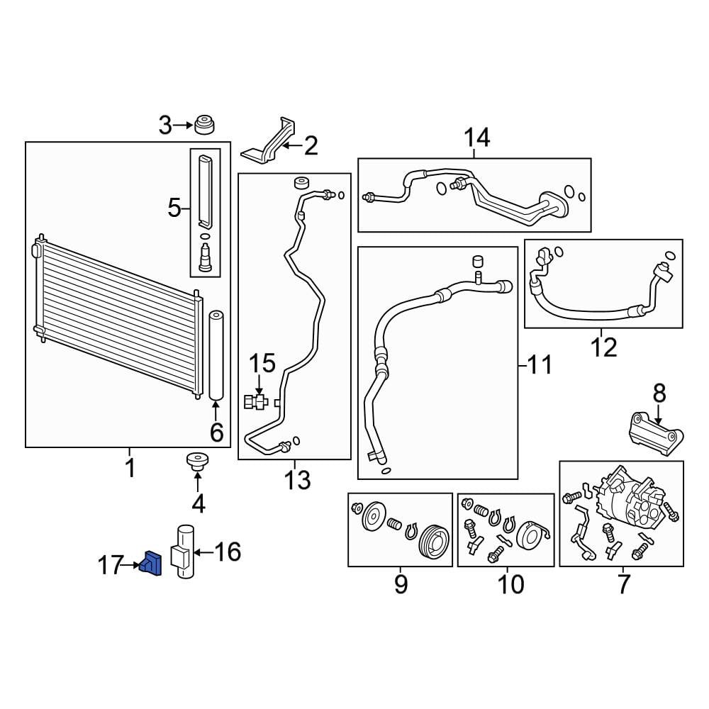Honda OE 91555TR0A01 - Ambient Air Temperature Sensor Clip