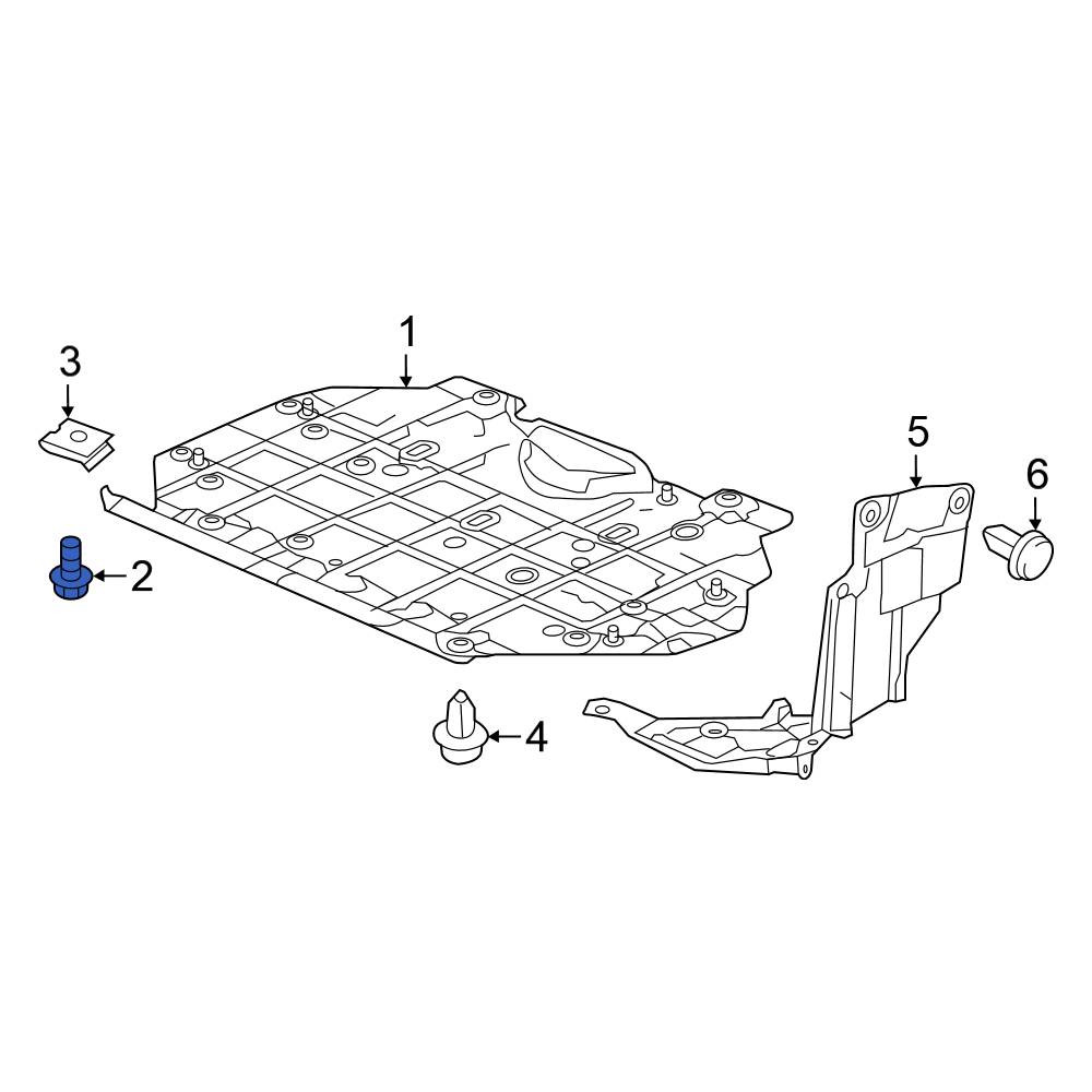 Honda OE 90114SE0000 - Rear Bumper Cover Screw