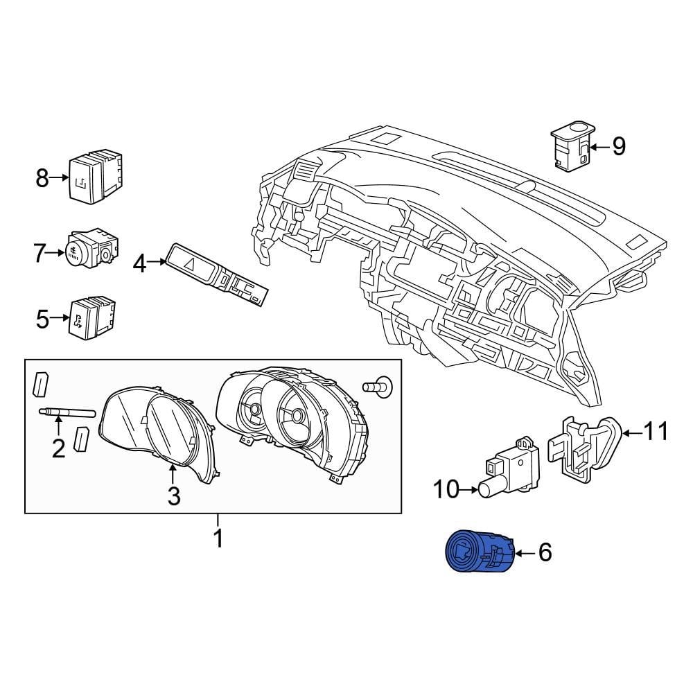 Honda OE 35130TR0A01 - Ignition Switch