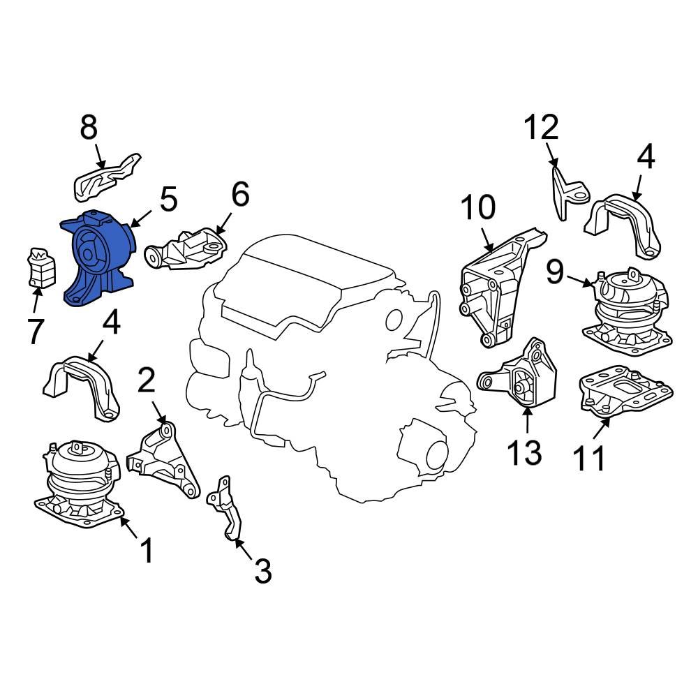 Honda OE 50820SHJA03 - Engine Mount