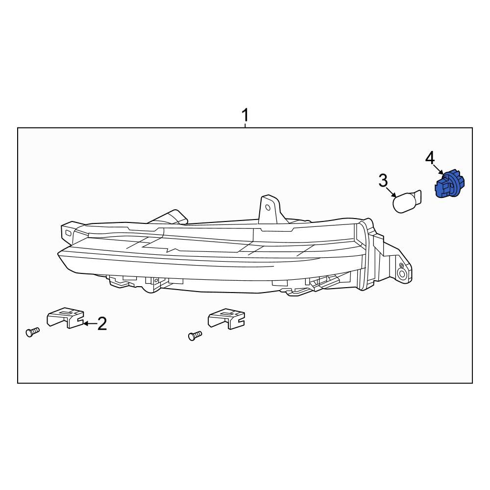 Honda OE 33302S7A003 - Rear Tail Light Socket