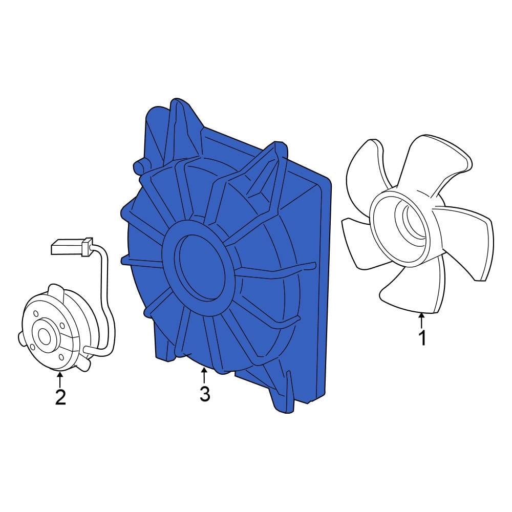 Honda OE 19015R5AA01 - Engine Cooling Fan Shroud