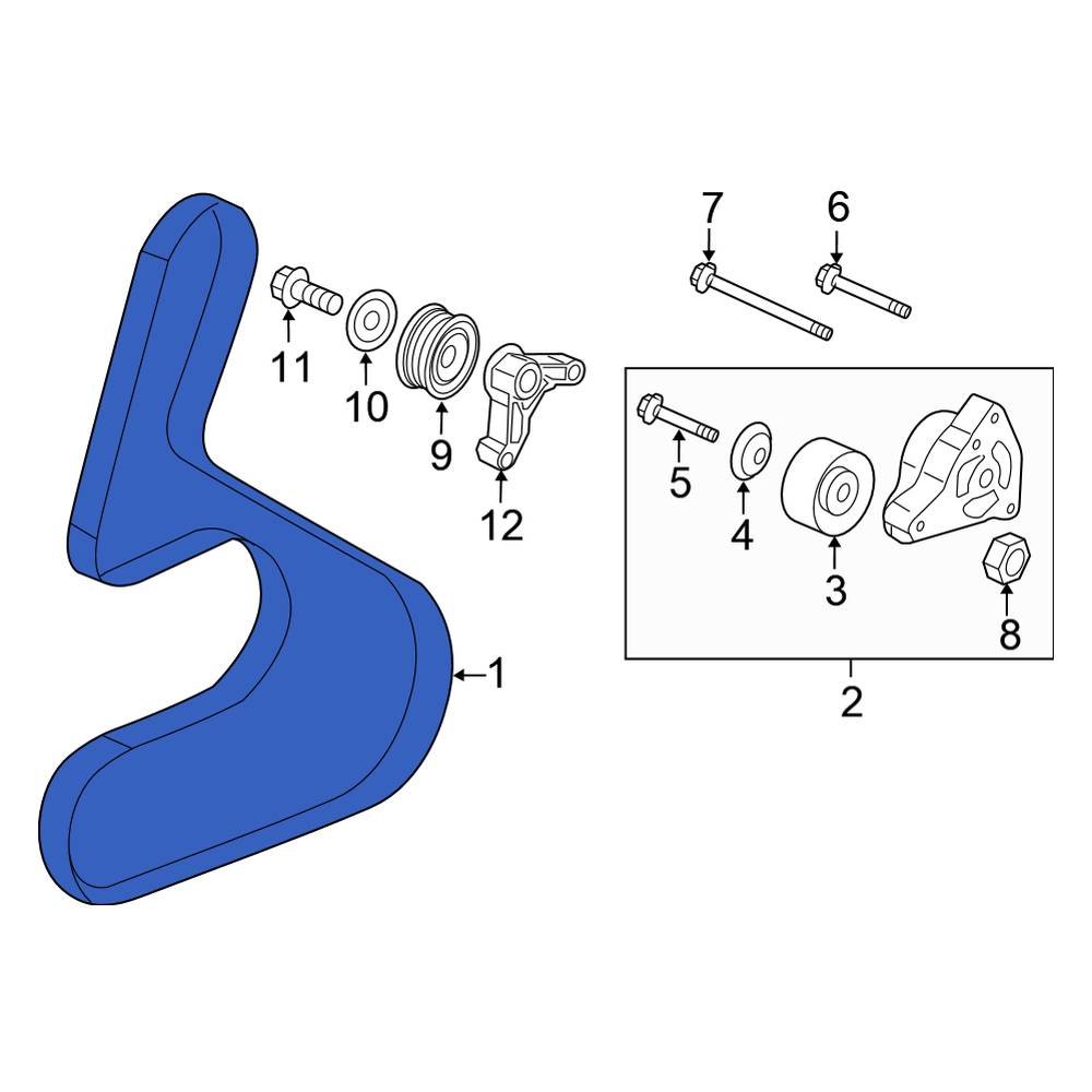 Honda OE 31110R5AA01 - Serpentine Belt