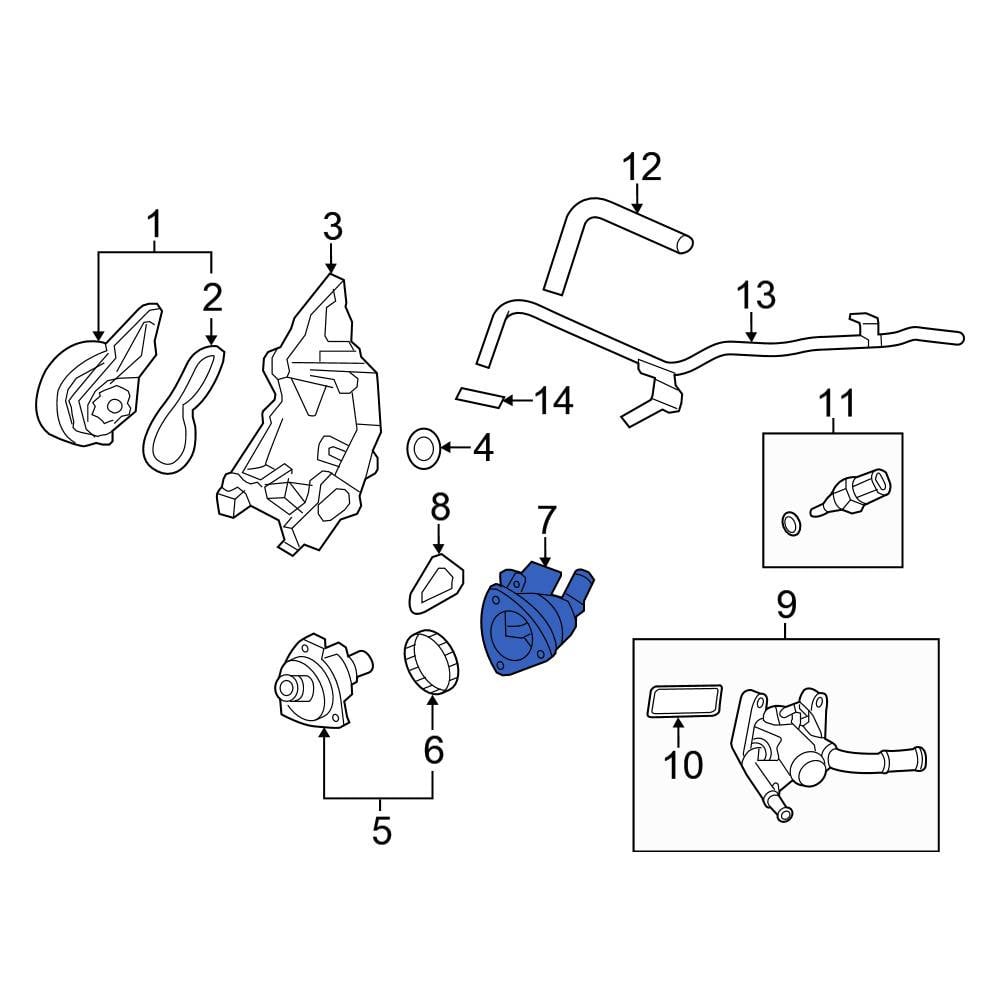 Honda OE 19320RAAA01 - Lower Engine Coolant Thermostat Housing
