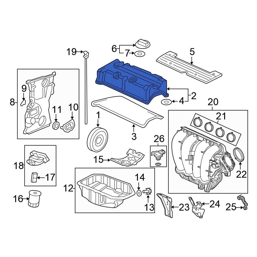 Honda OE 12310R40A00 - Engine Valve Cover