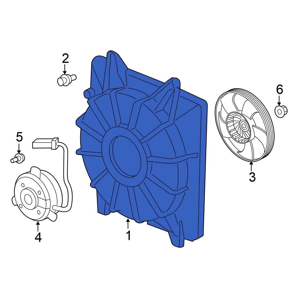 Honda OE 190155PAA01 - Front Engine Cooling Fan Shroud