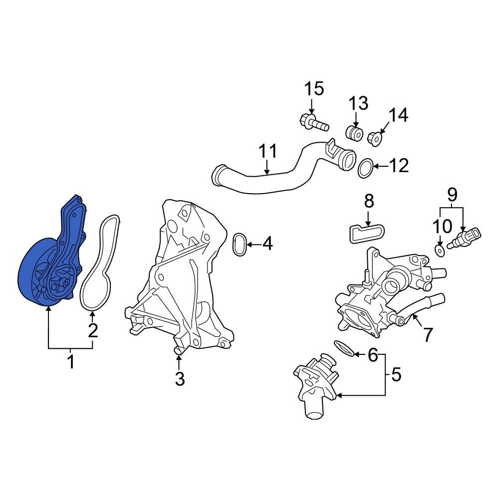 Honda OE 192005A2A01 - Engine Water Pump