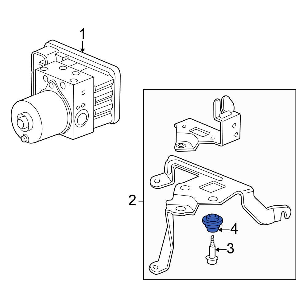 Honda OE 57358S04003 - ABS Control Module Insulator