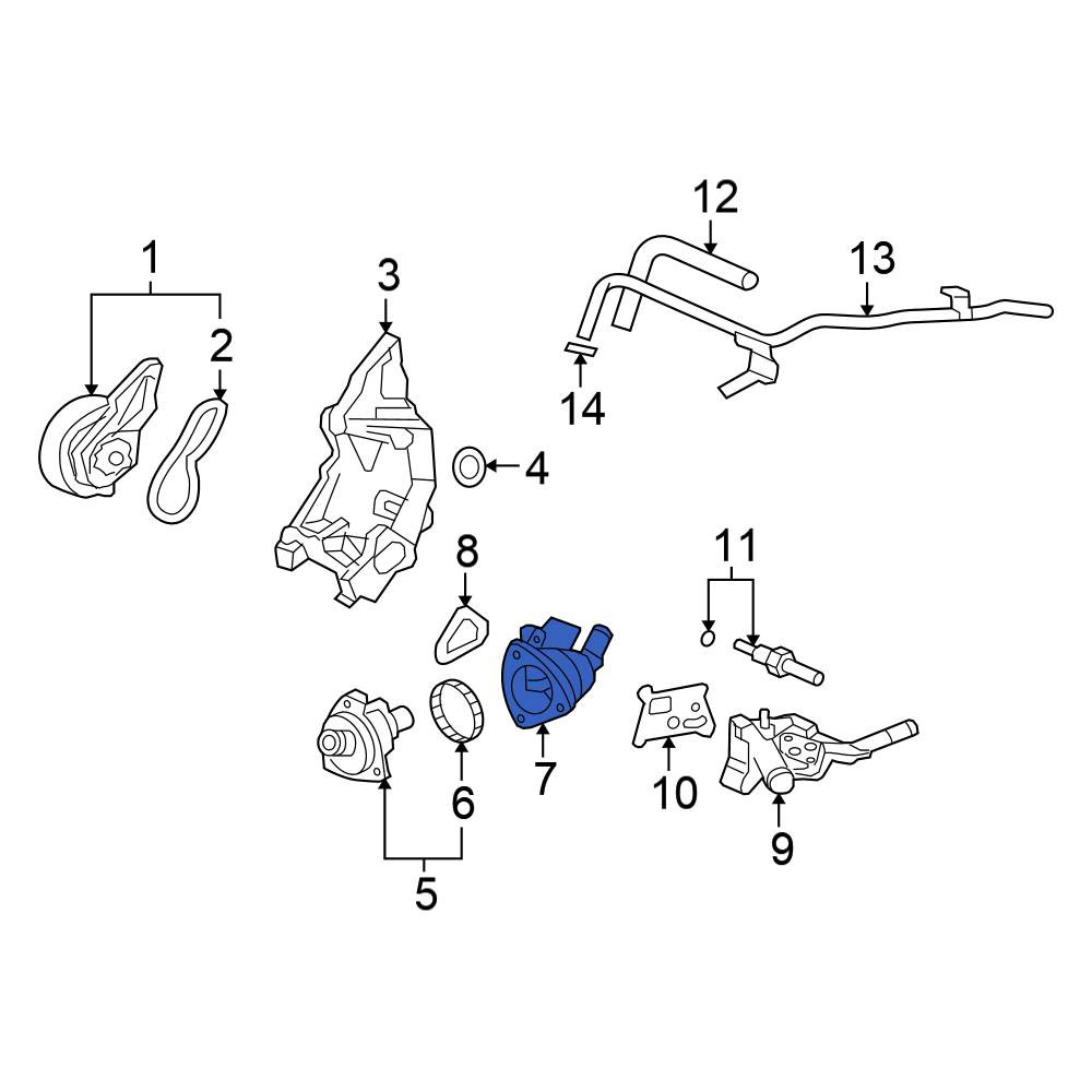 Honda OE 19320RAAA01 - Lower Engine Coolant Thermostat Housing