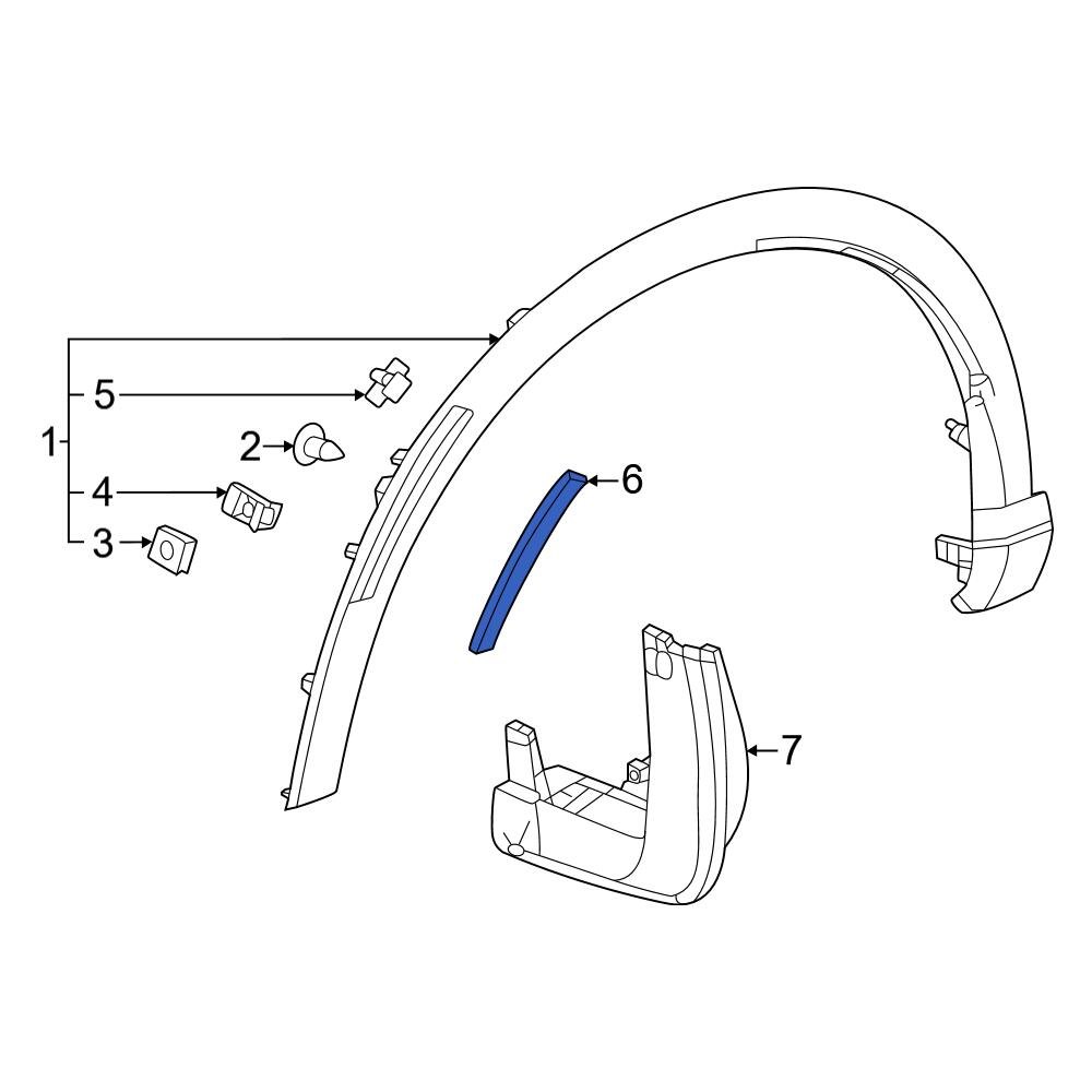 Honda OE 338503A0A01 - Front Left Reflector Panel