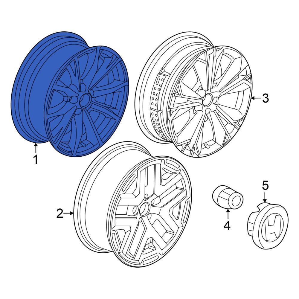Honda OE 427003A0C82 - Wheel