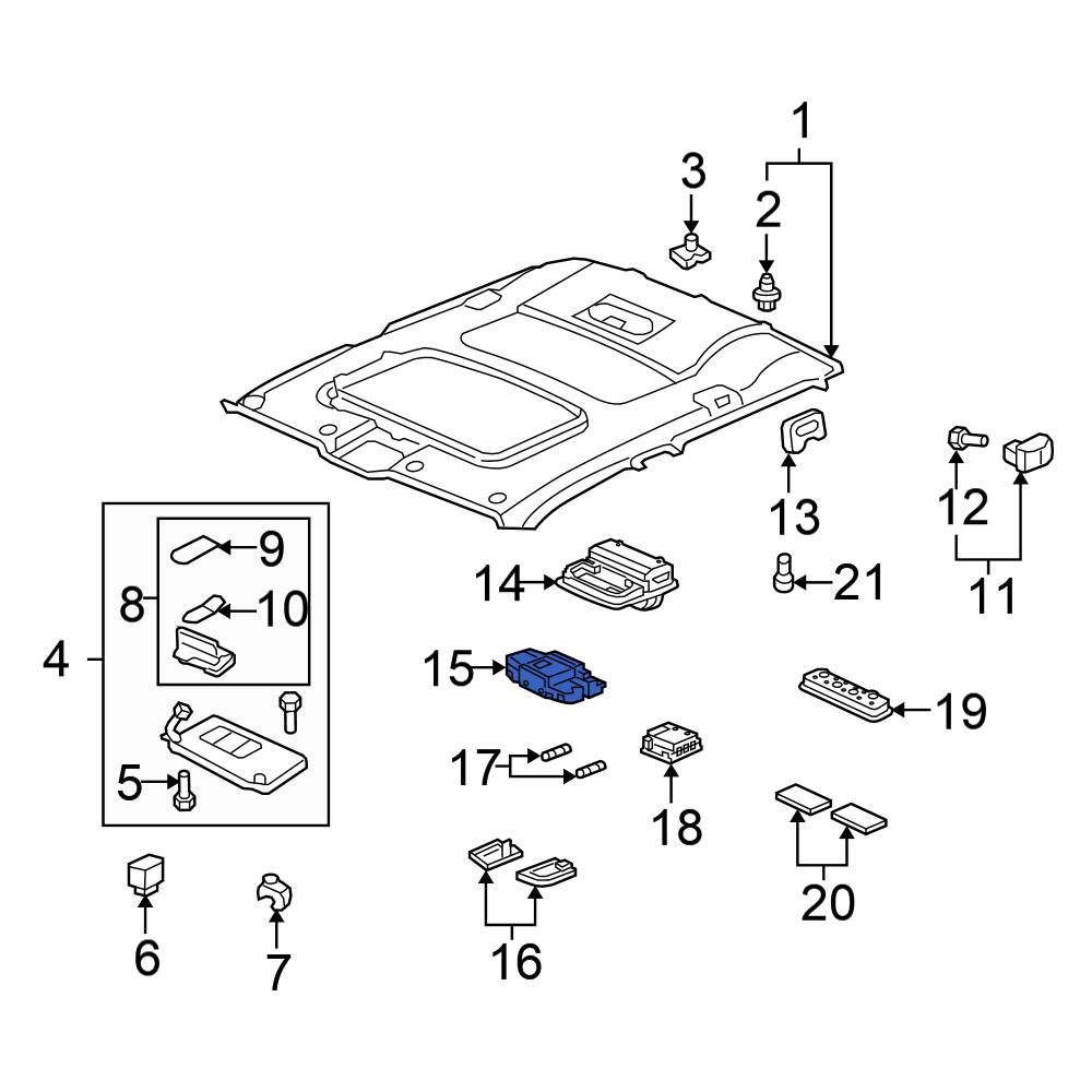 Honda OE 34404SDAA22 - Reading Light