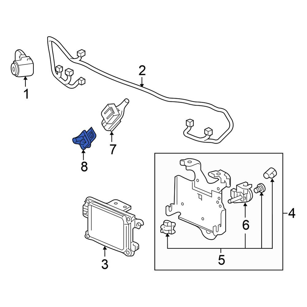 Honda OE 91555TR0A01 - Ambient Air Temperature Sensor Clip