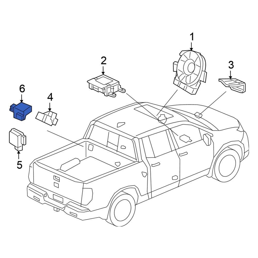 Honda OE 77930T6ZB11 - Front Right Air Bag Impact Sensor