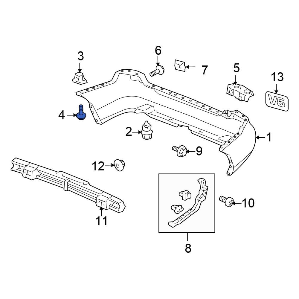 Honda OE 9390325320 - Bumper Guide Screw