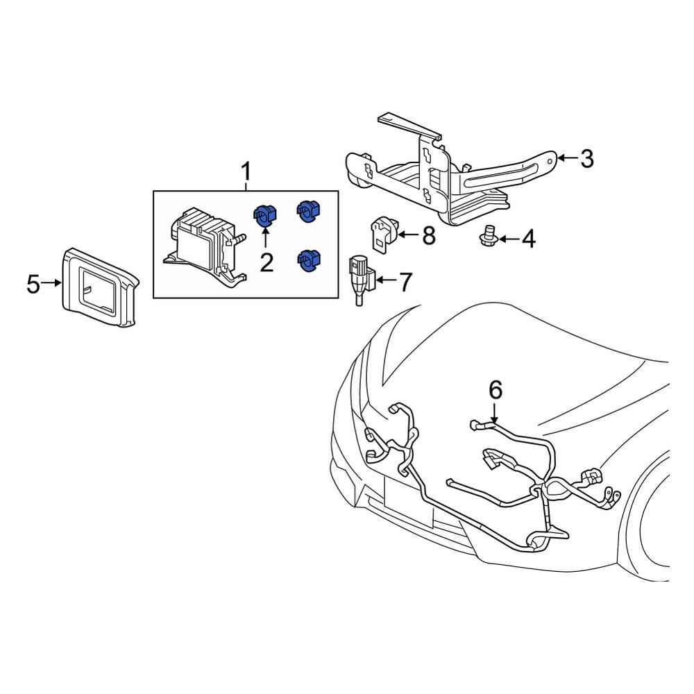 Honda OE 36806TLAA01 - Cruise Control Distance Sensor Nut