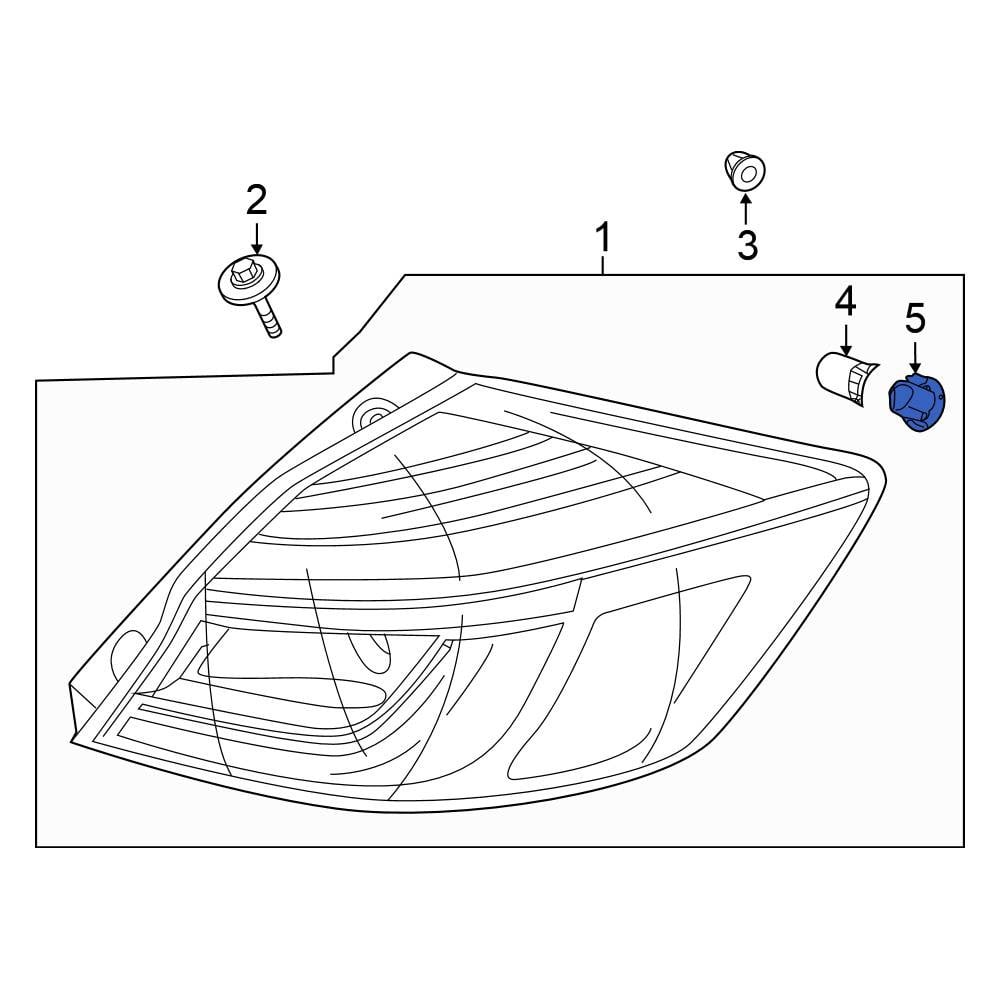 Honda OE 33302S7A003 - Rear Tail Light Socket
