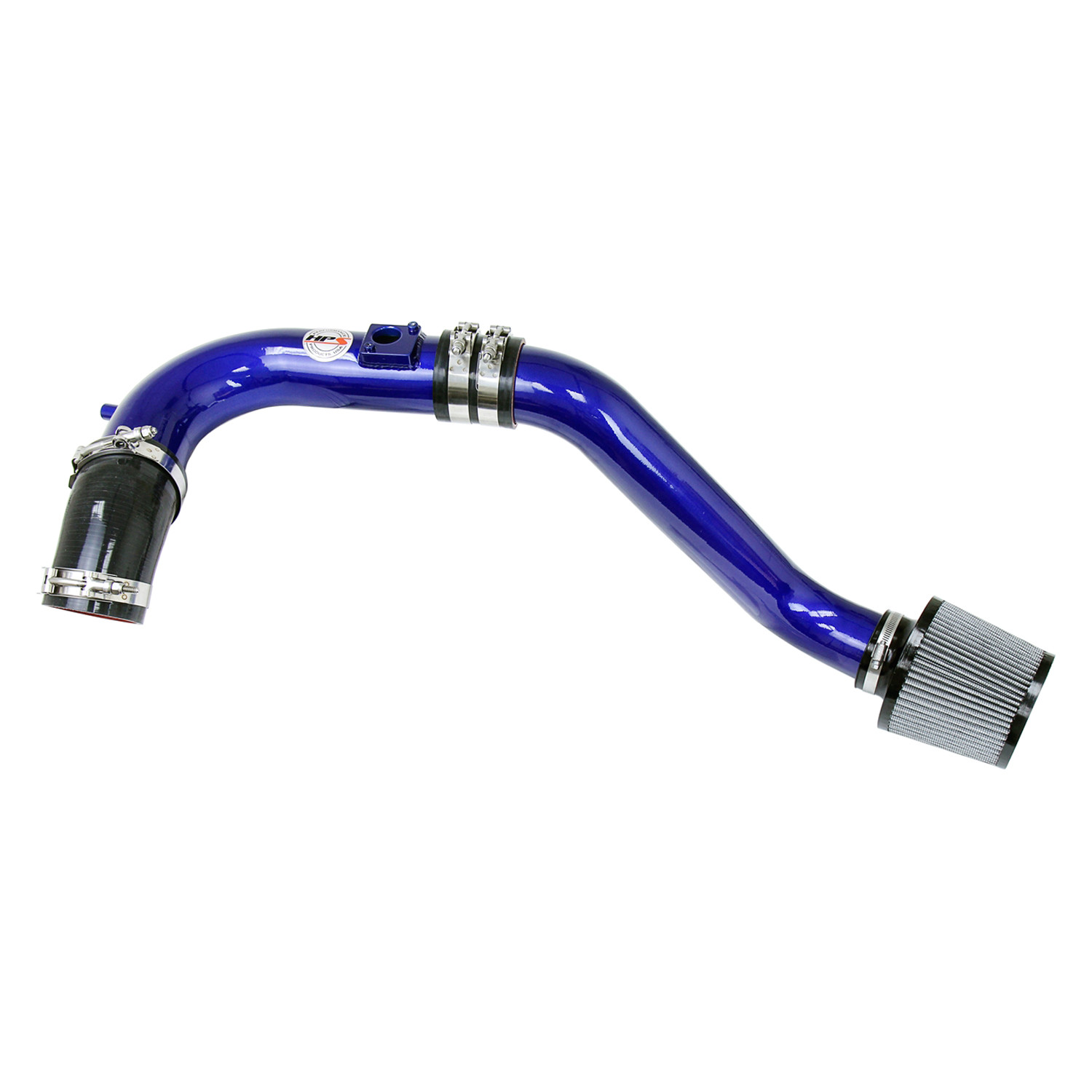 HPS® 837-105BL - Aluminum Powder Coated Blue Cold Air Intake System