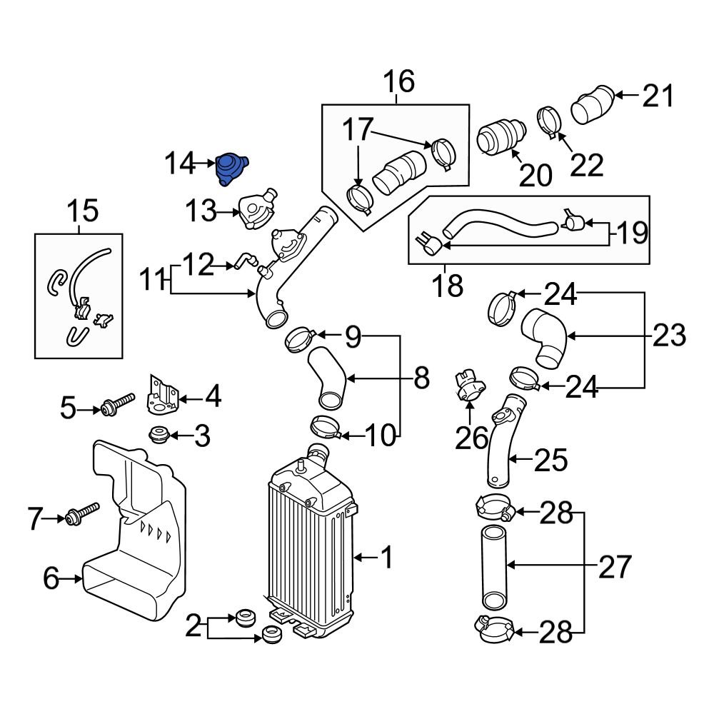 Hyundai OE 282342G420 - Turbocharger Boost Pressure Relief Valve