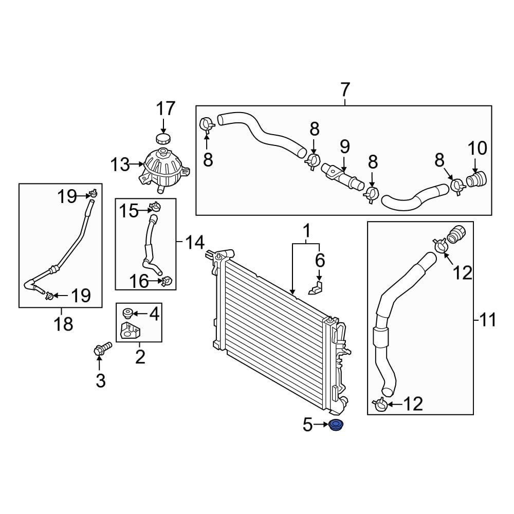 Hyundai OE 25336C5000 - Lower Radiator Insulator