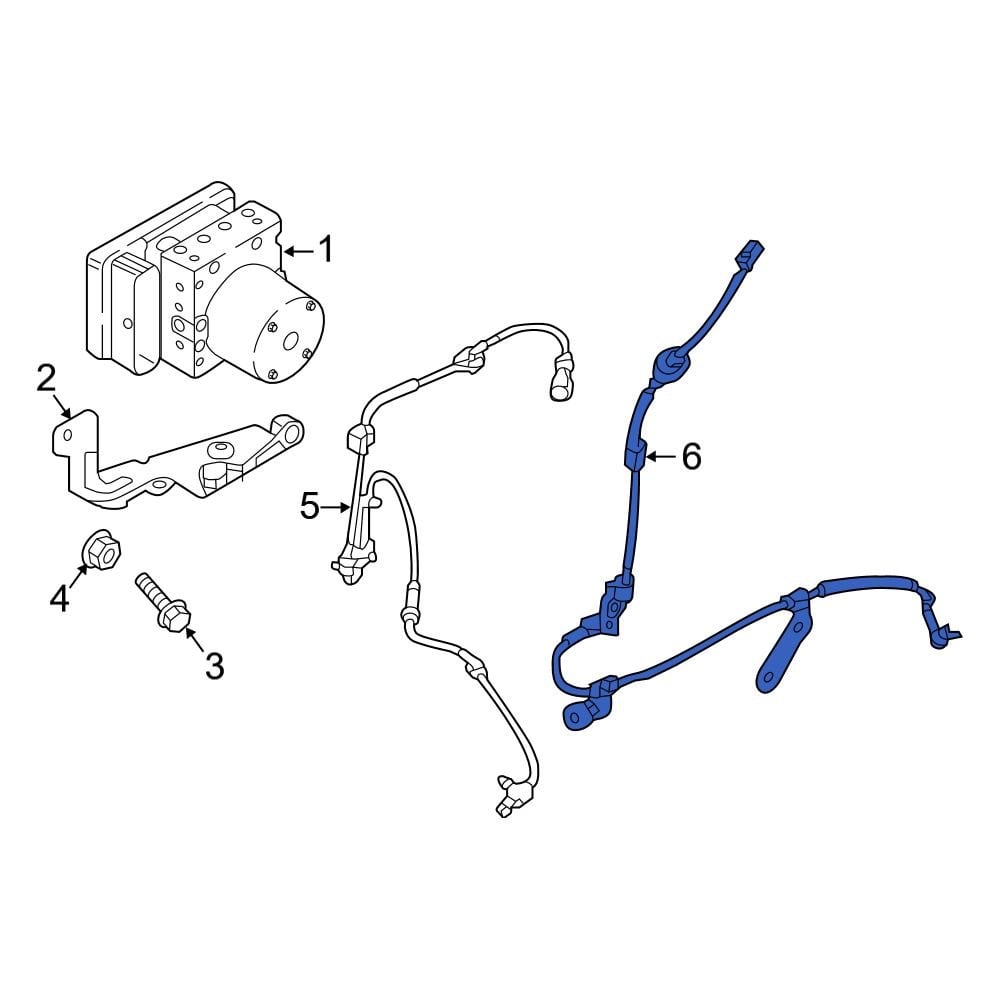 Hyundai OE 58980C1100 - Rear ABS Wheel Speed Sensor
