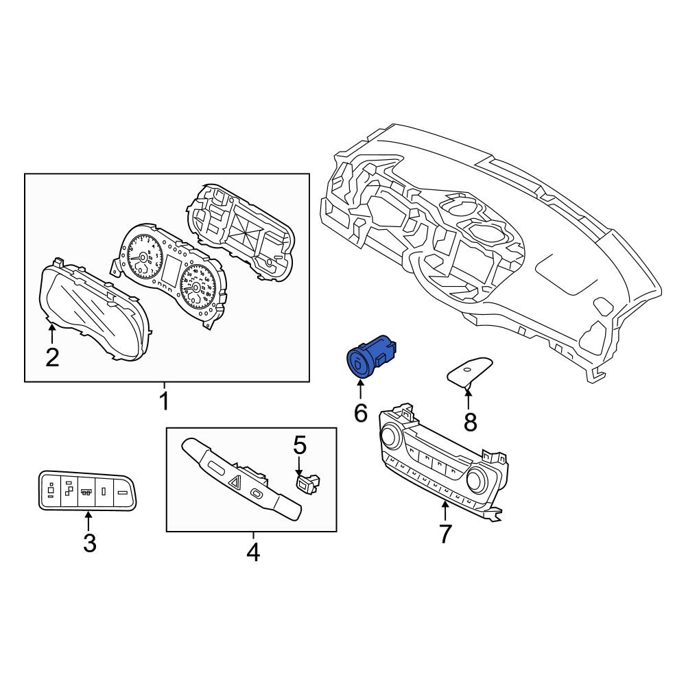 Hyundai OE 93170D3000 - Ignition Switch
