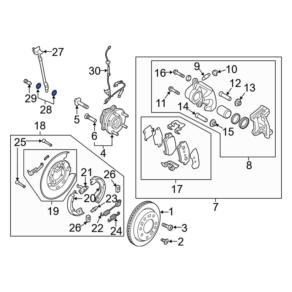 Hyundai OE 587971R000 - Turbocharger Oil Line Gasket