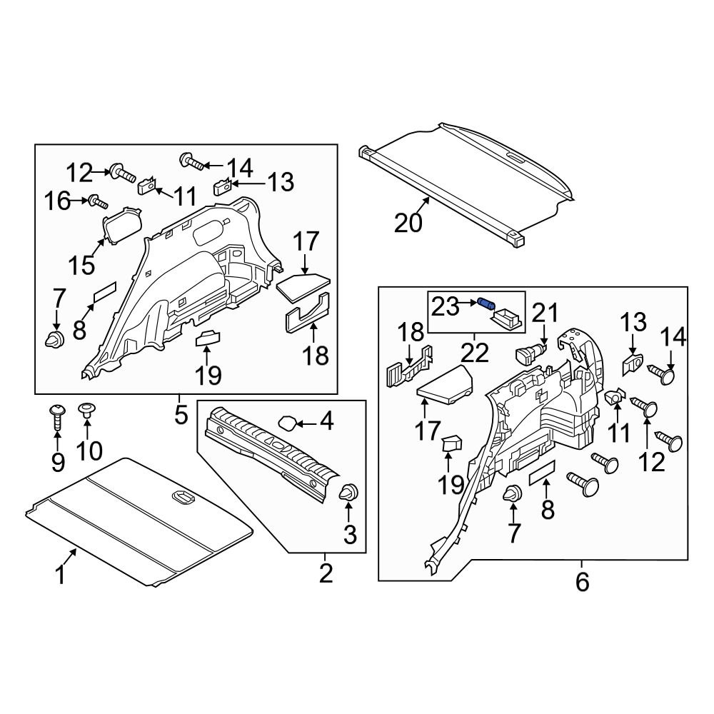 Hyundai OE 1864510019N - Rear Left Trunk Light Bulb