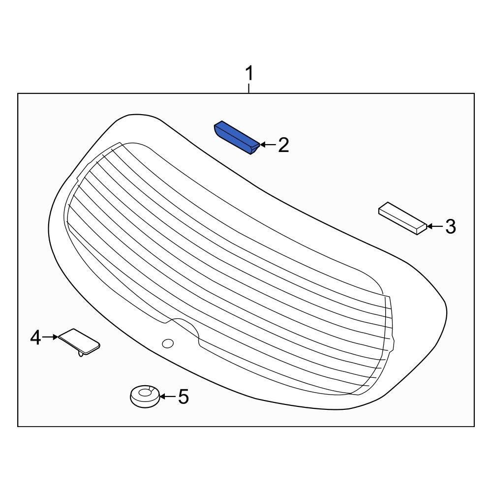 Hyundai OE 861143D000 - Windshield Insulator
