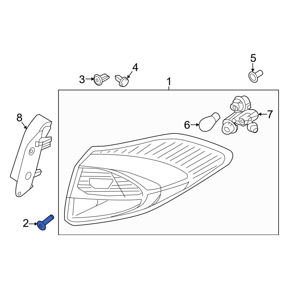 Hyundai OE 1244206257B - Air Filter Housing Screw