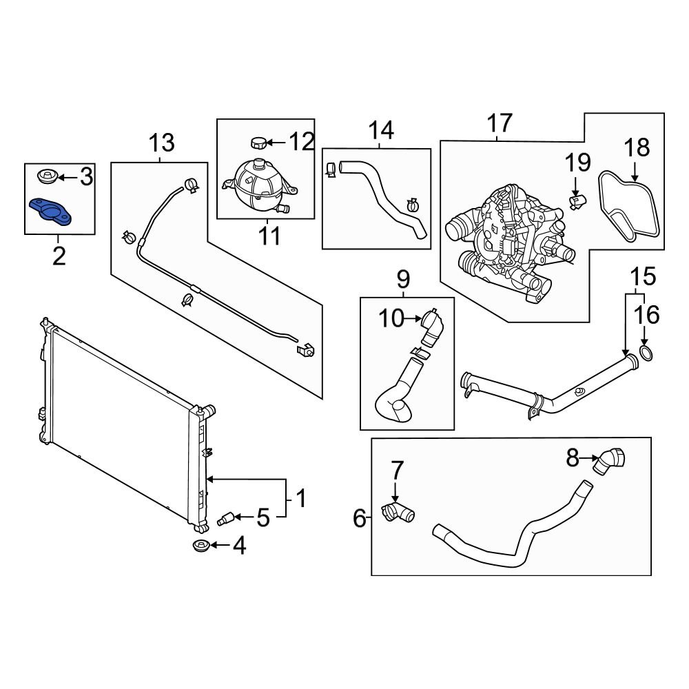 Hyundai OE 25333D3000 - Radiator Mount Bracket
