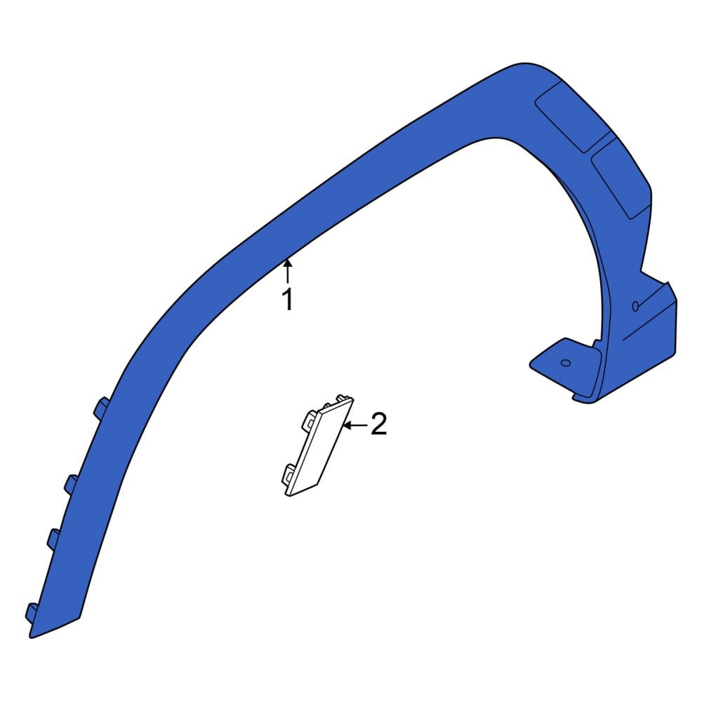 Hyundai OE 87711CW000CA - Front Left Wheel Arch Molding