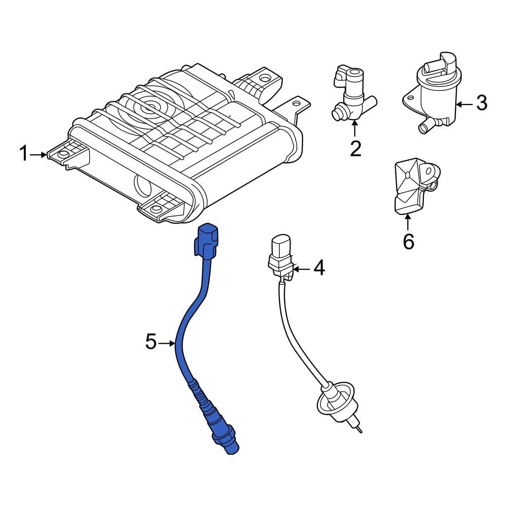 Hyundai OE 392102S101 - Rear Oxygen Sensor