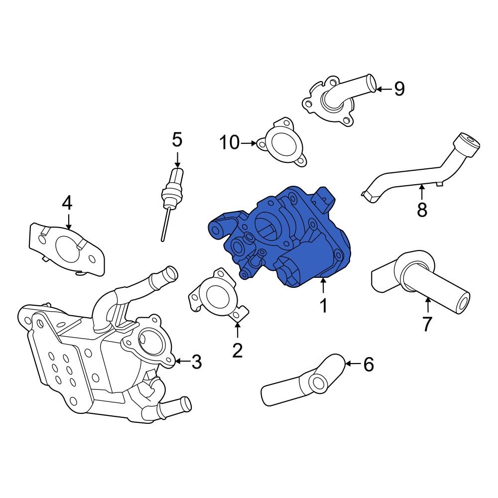 Hyundai OE 284102M419 - Exhaust Gas Recirculation (EGR) Valve