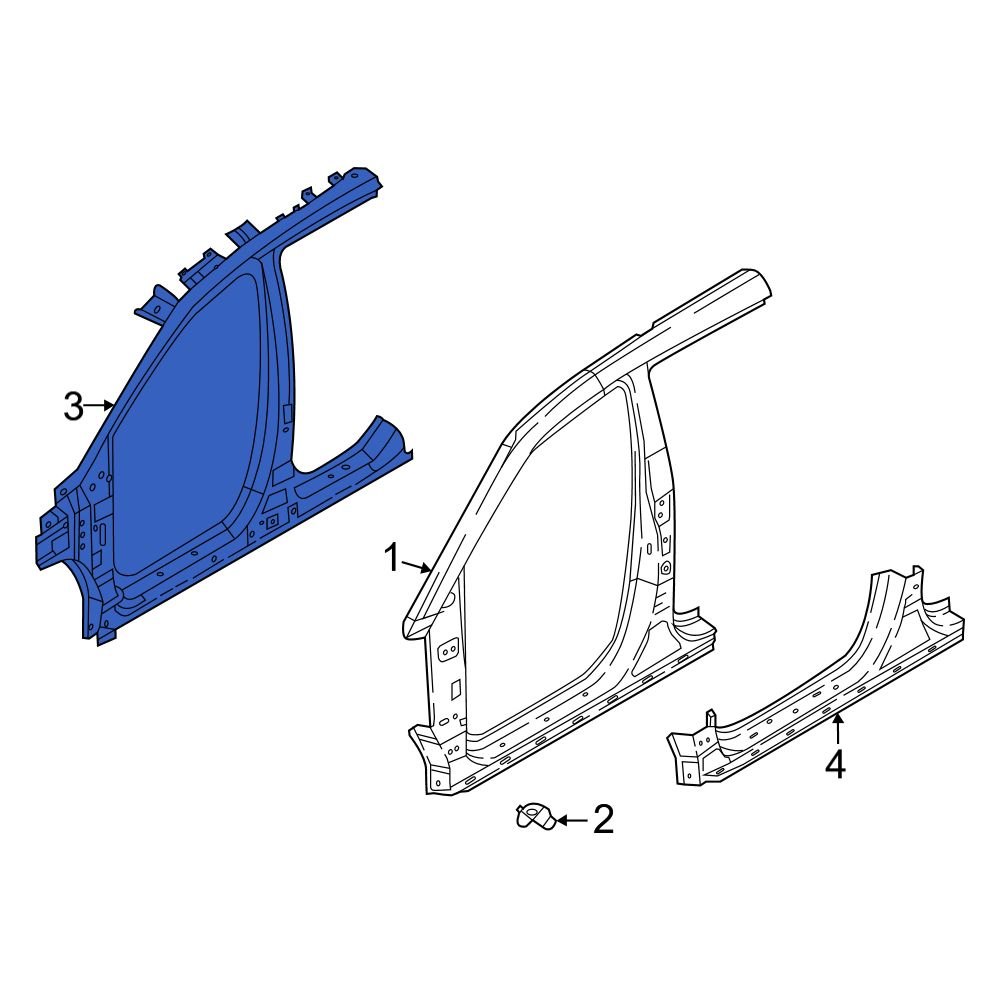 Hyundai OE 71120CWA00 - Right Outer Uniside