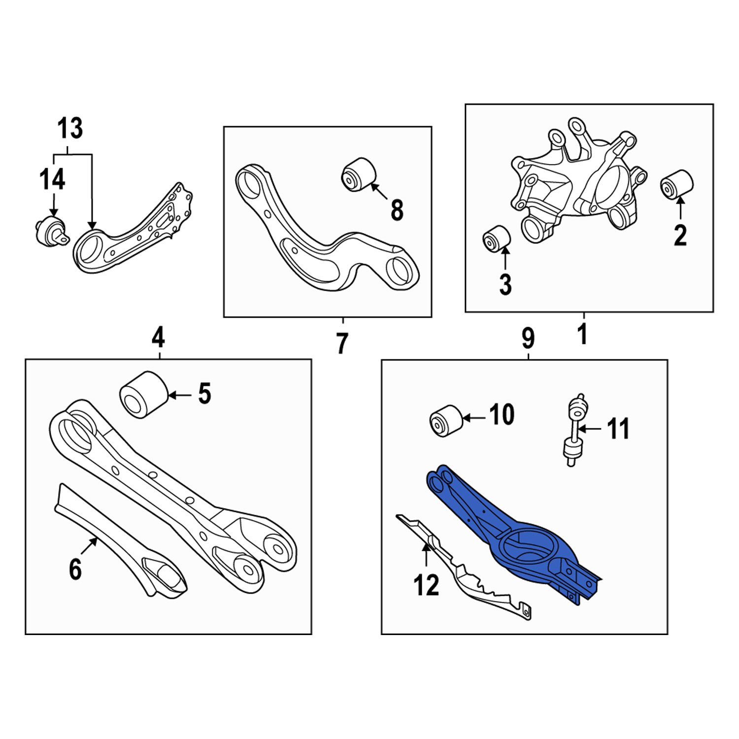 Hyundai OE 54500N9000 - Front Left Suspension Control Arm