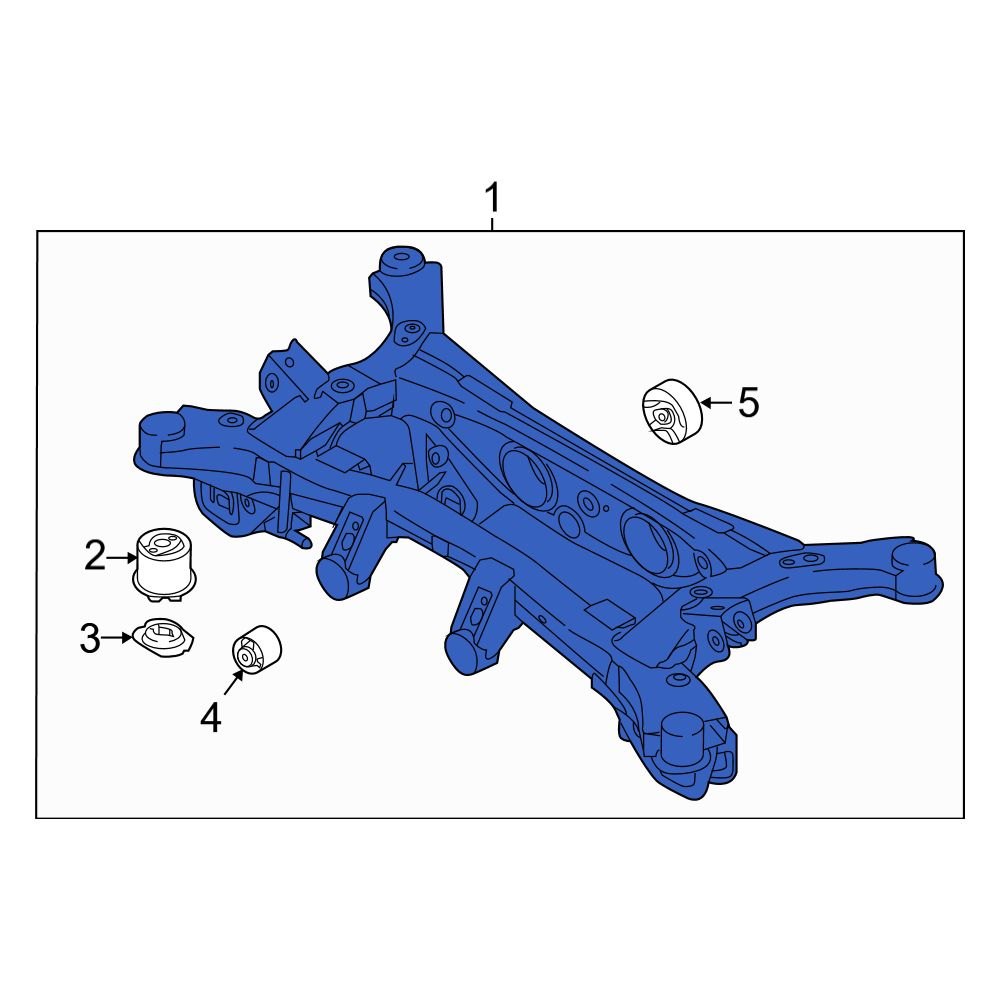 Hyundai OE 55405N9250 - Rear Suspension Subframe Crossmember