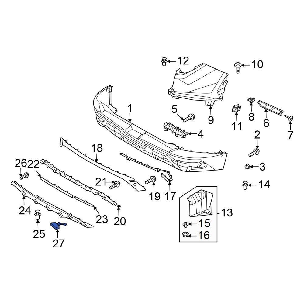 Hyundai OE 86670N9060 - Rear Valance Panel