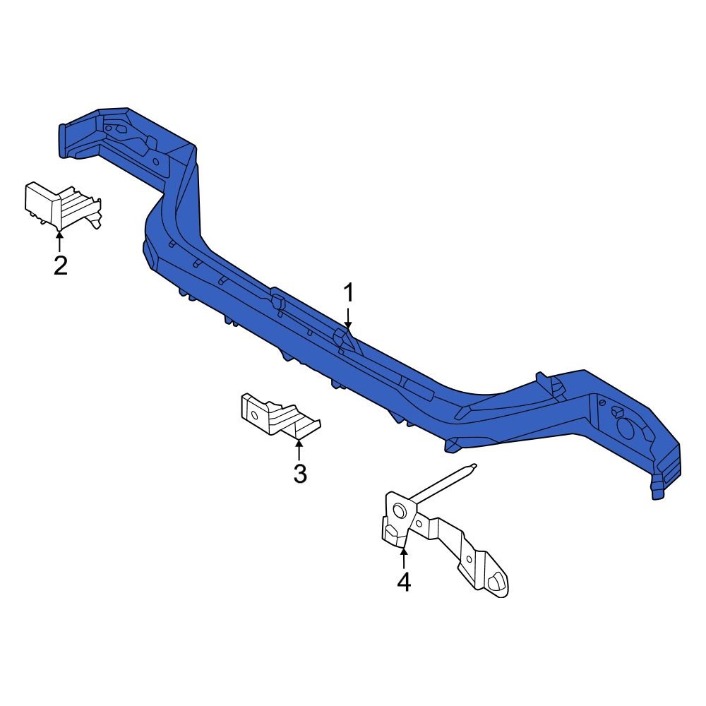 Hyundai OE 86631CW000 - Rear Bumper Impact Bar