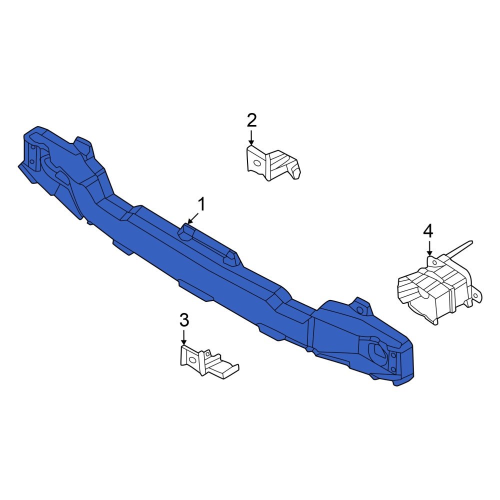 Hyundai OE 86631N9100 - Rear Bumper Impact Bar