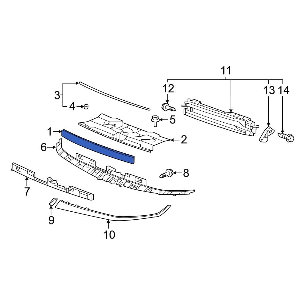 Hyundai OE 86351GI010CA - Front Grille