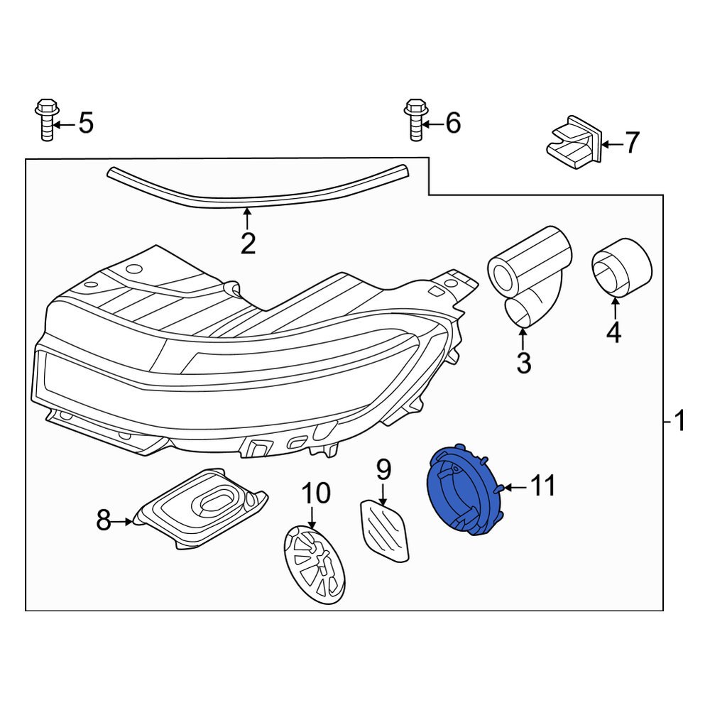 Hyundai OE 92173F2000 - Daytime Running Light Clip