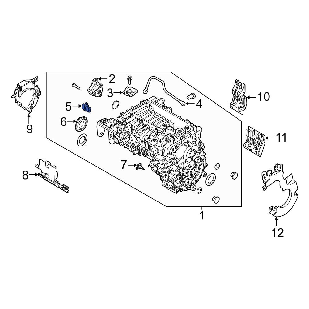 Hyundai OE 365653D950 - Rear Drive Motor Amperage Sensor