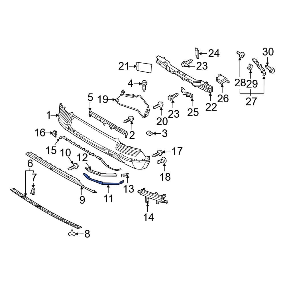 Hyundai OE 86694GI100 - Rear Left Bumper Trim