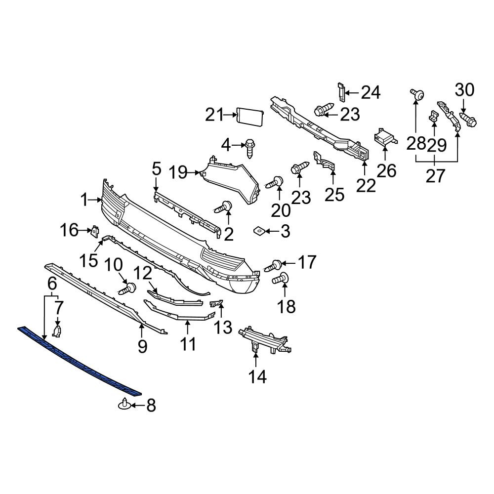 Hyundai OE 866A1GI000 - Rear Bumper Splash Shield