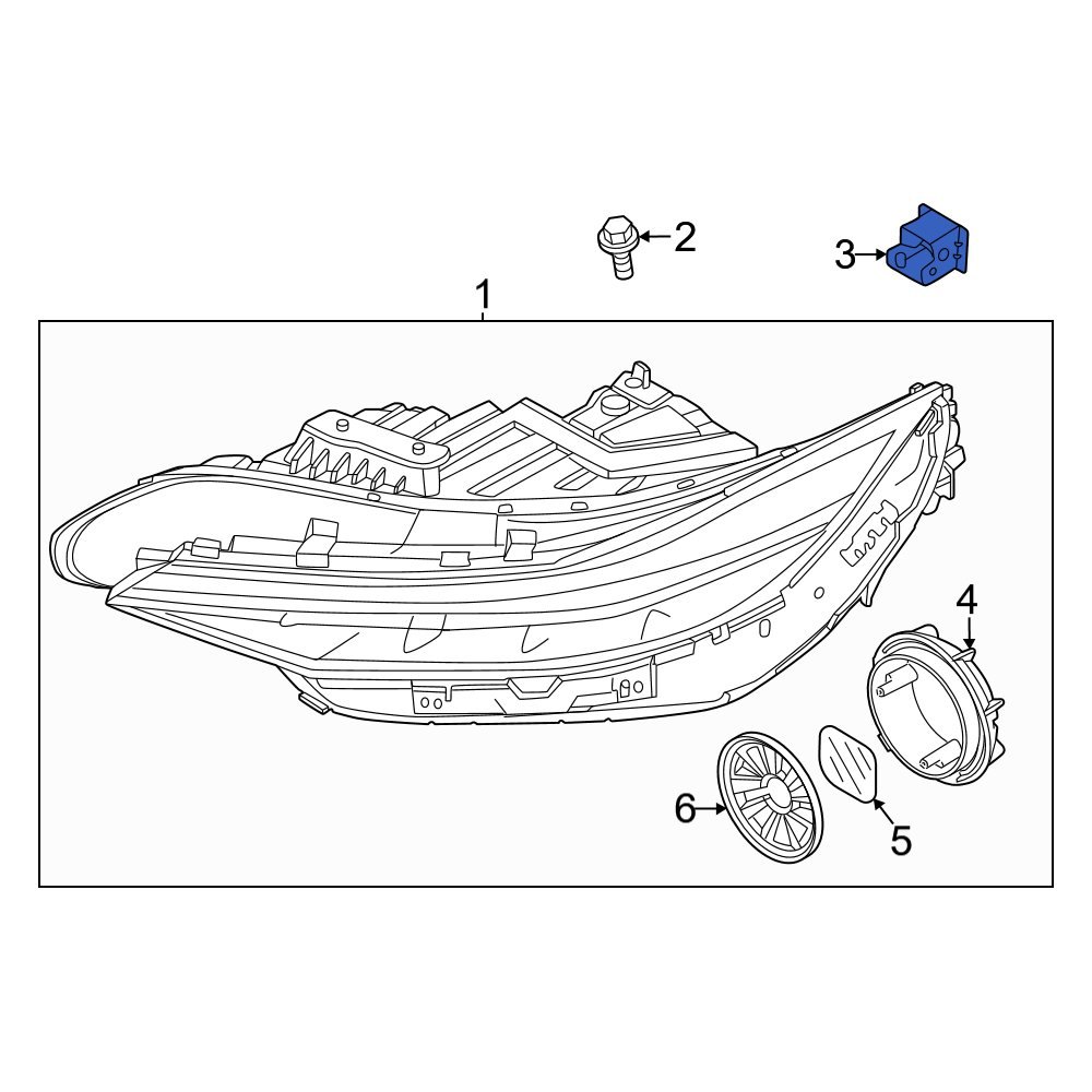 Hyundai OE 92173F2000 - Daytime Running Light Clip