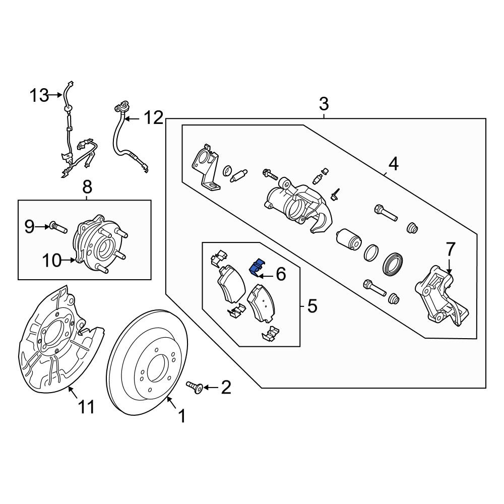 Hyundai OE 58101AAA00 - Front Disc Brake Pad Set