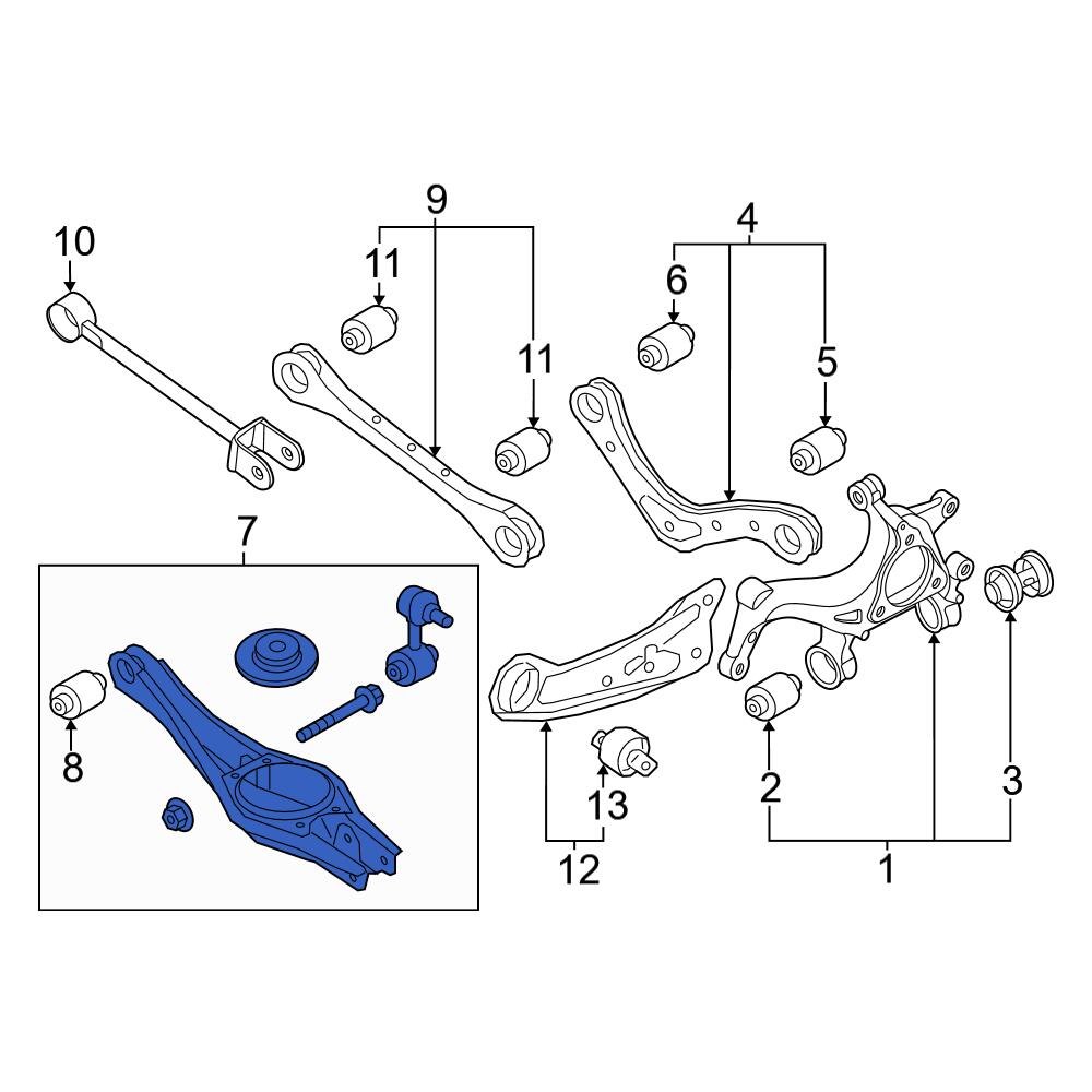 Hyundai OE 54500AA100 - Front Left Suspension Control Arm